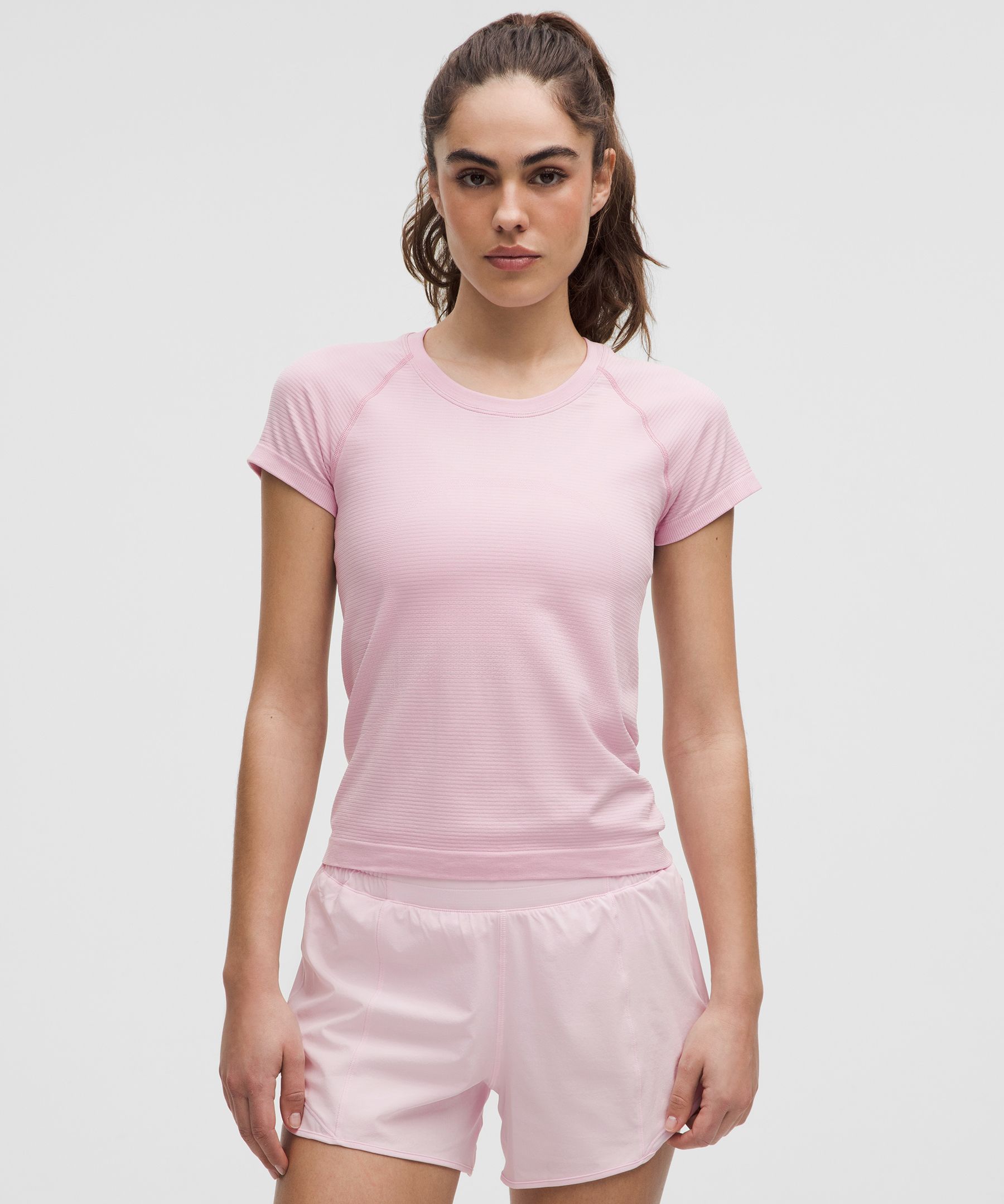 Lululemon Swiftly Tech Short-Sleeve Shirt 2.0 - Dilute Wash Rose